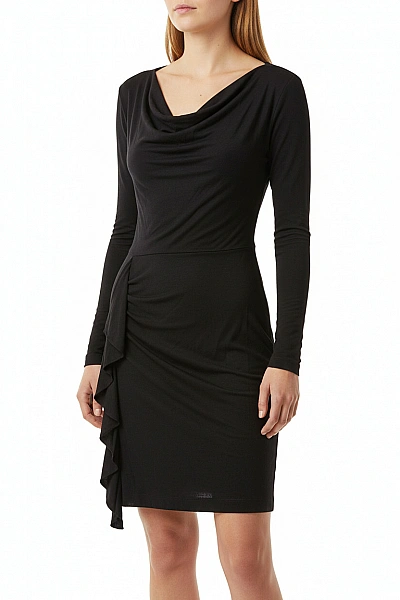 InWear Tričkové Šaty Černé Second hand Vel. M | Unimoda.cz