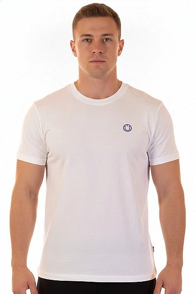 Hugo Boss Pánské tričko s krátkým rukávem bílé basic | Unimoda.cz